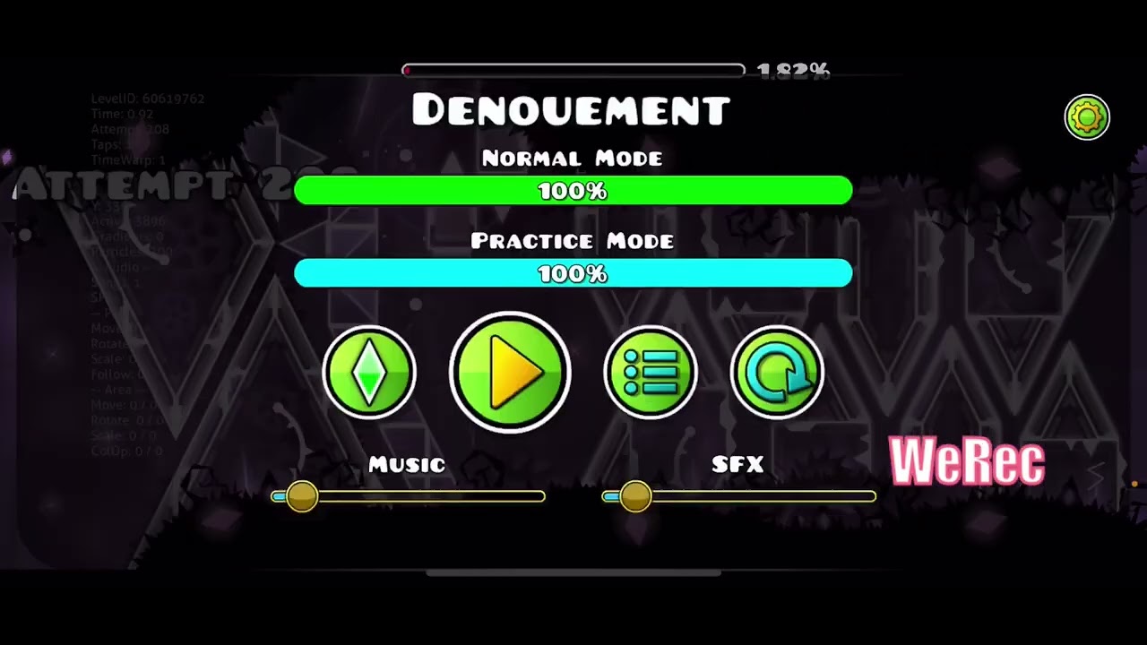 Denouement 100% (móvil 60hz) REBEAT - YouTube