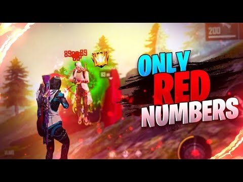 ONLY RED NUMBER HEADSHOTS IN FREE FIRE....... 🔴💀 - YouTube