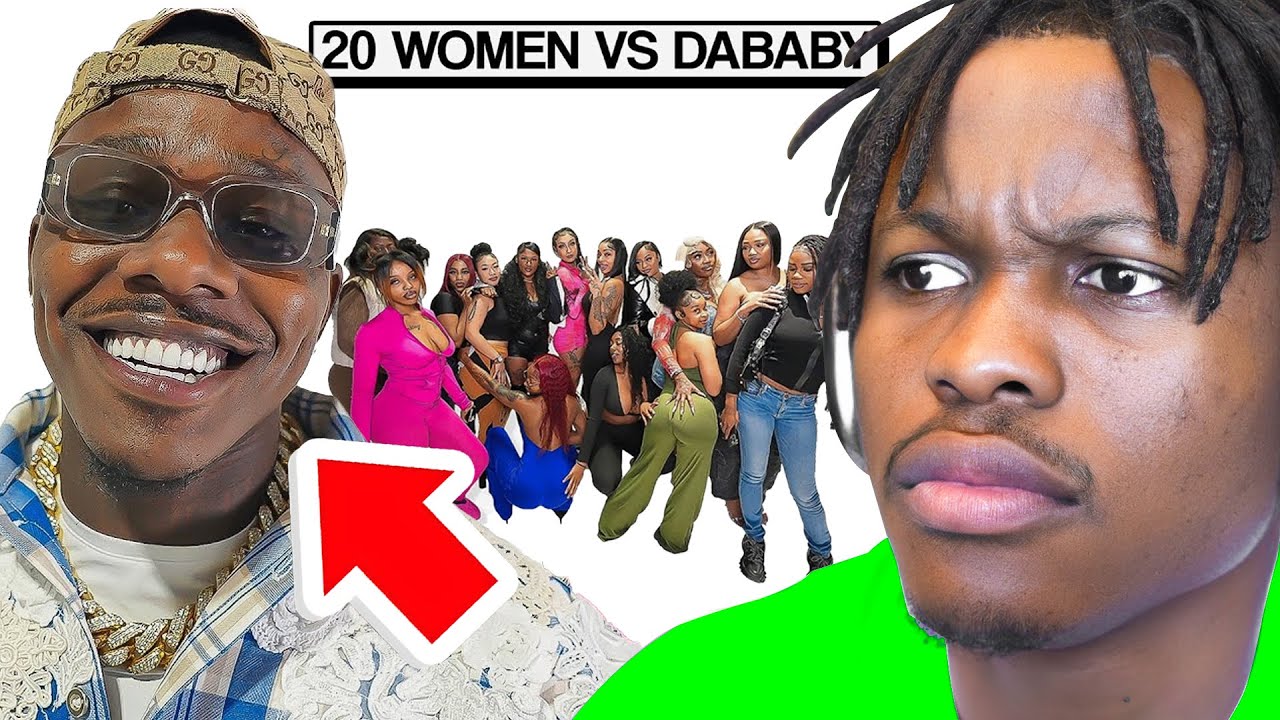 AveryB Reacts To 20 WOMEN VS 1 RAPPER: DABABY ! UNSEEN FOOTAGE - YouTube