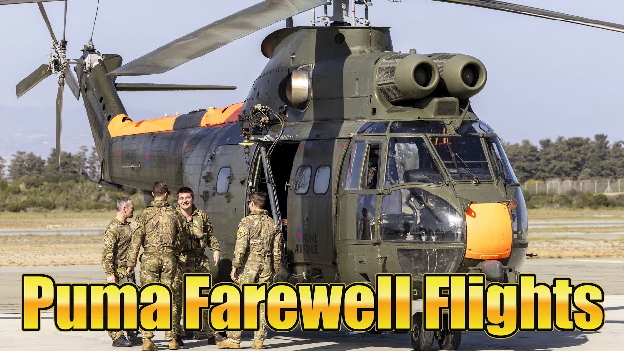 RAF Puma Farewell Flights - A big win for Ukraine? - YouTube