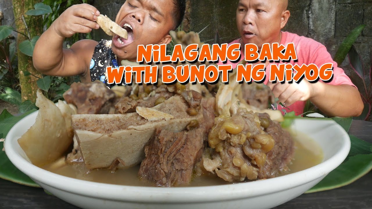 NILAGANG BUTO BUTO NG BAKA WITH BUNOT NG NIYOG - YouTube