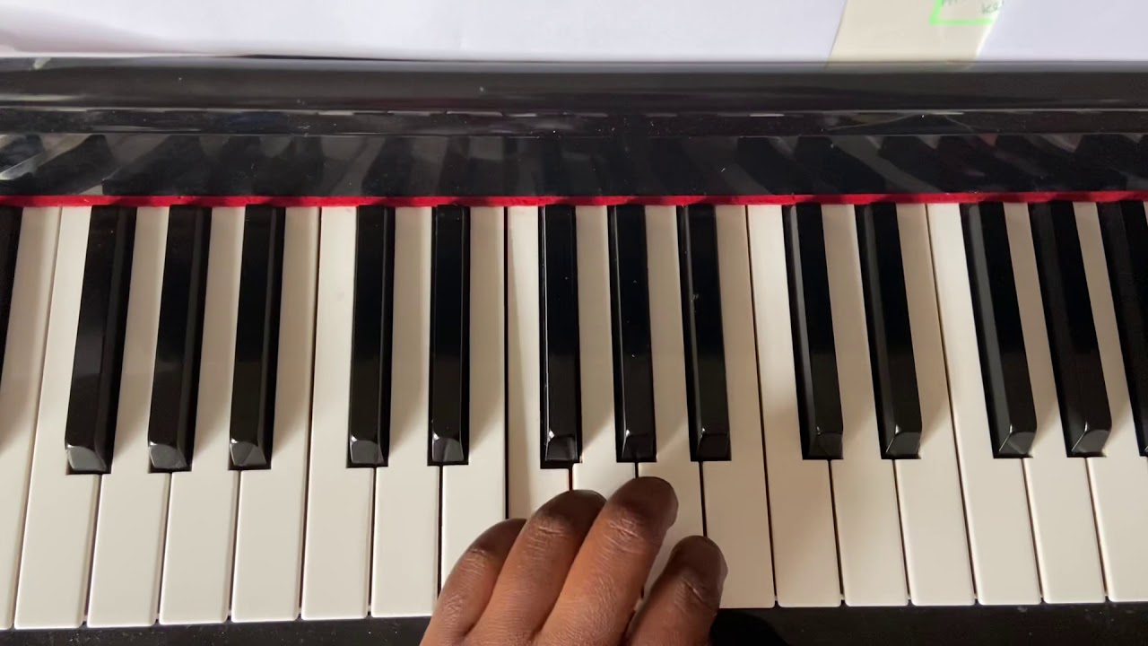 Piano F Major Scale left hand for two octaves - YouTube