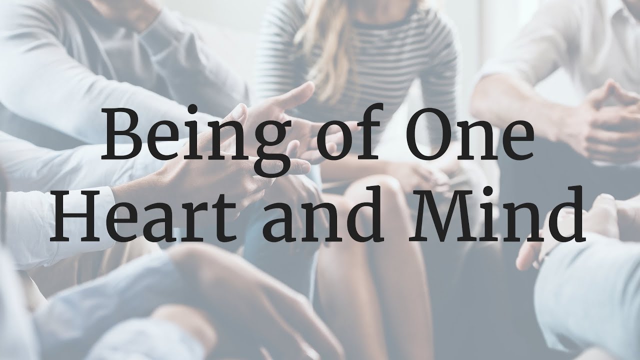 "Being of One Heart and Mind" - Pastor Ben Connor Sunday 8/20/23 - YouTube