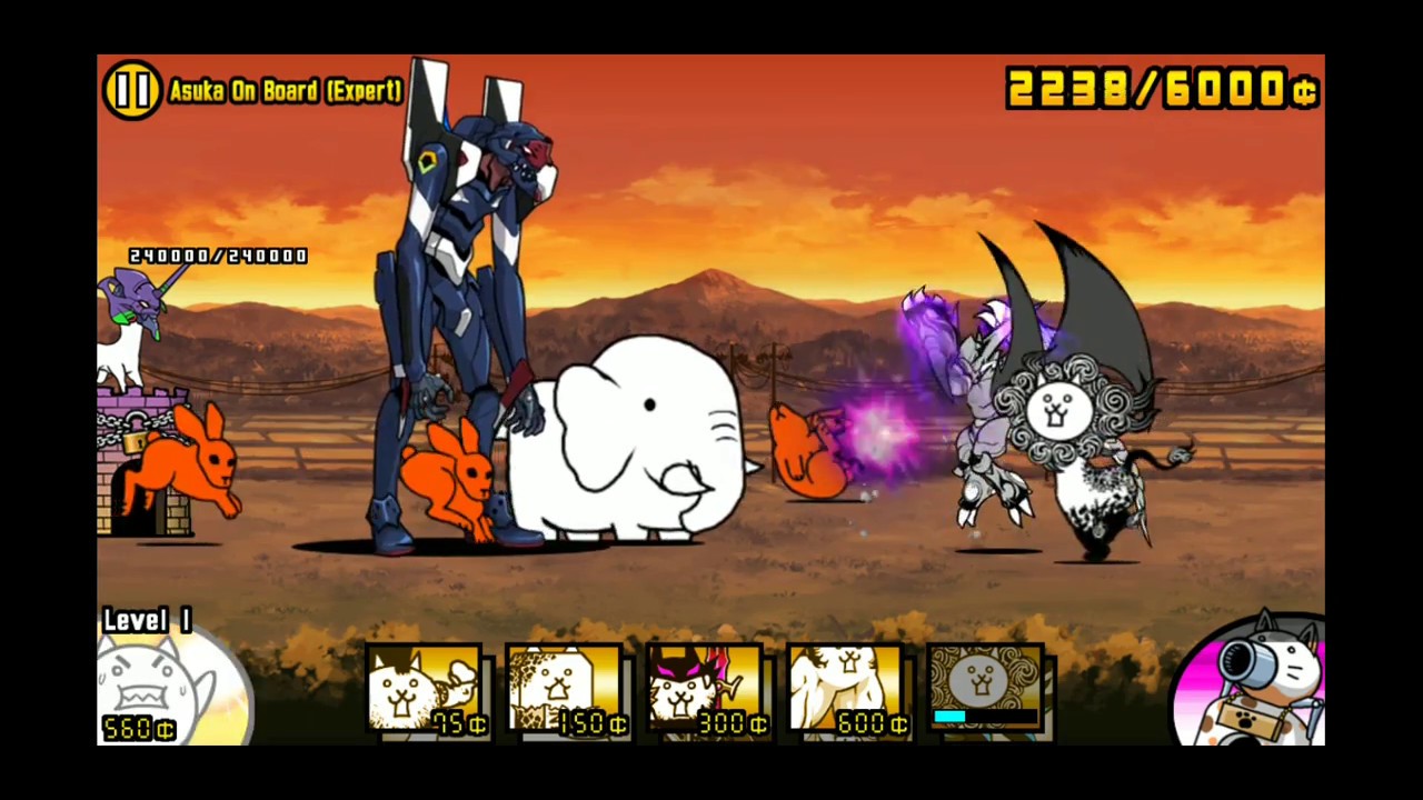 The Battle Cats! The 9th Angel Strikes - Asuka on Board - YouTube