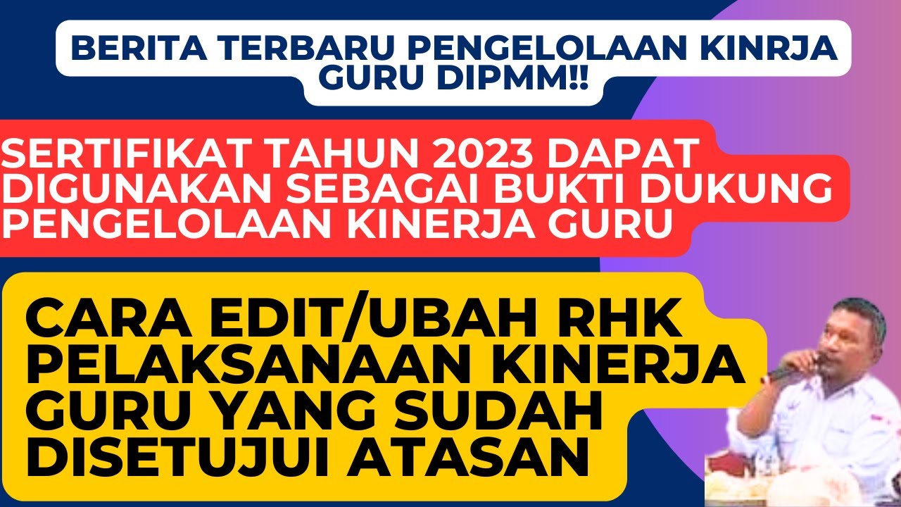 Cara Edit Rencana Hasil Kerja RHK di PMM Setelah di Setujui Atasan ...