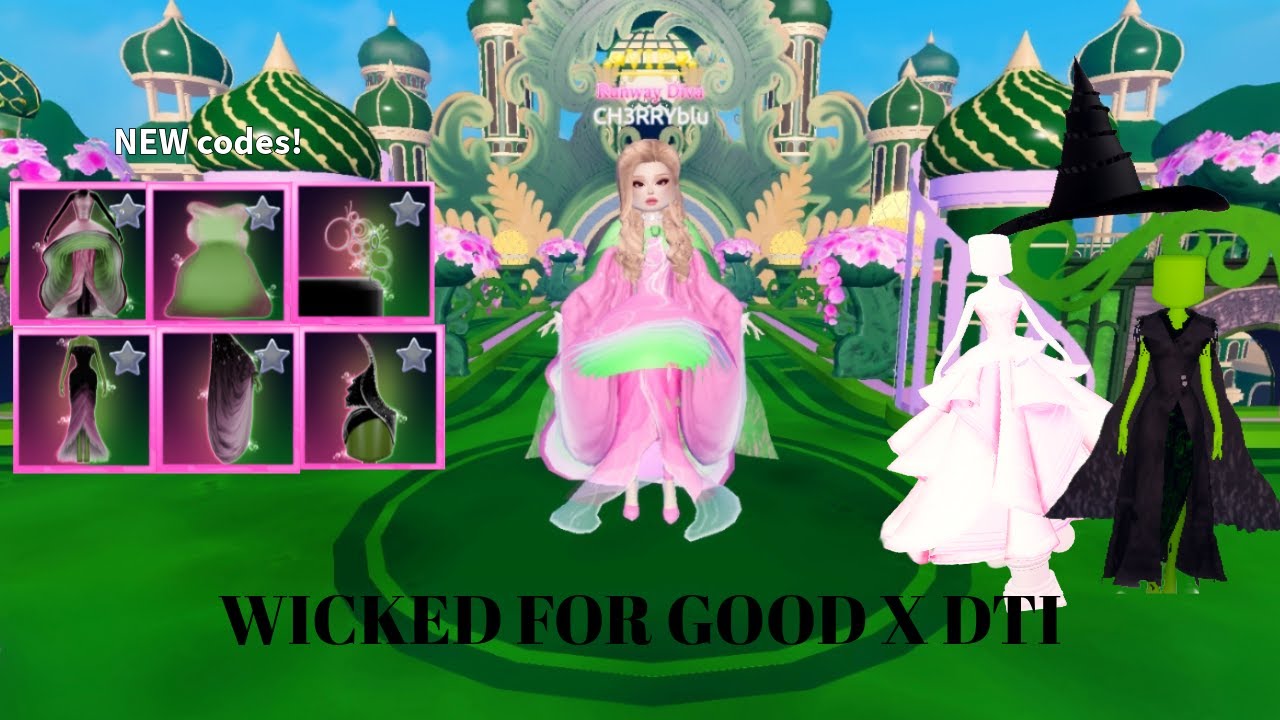WICKED FOR GOOD X DTI ! (GLINDA & ELPHABA codes!) | Roblox | - YouTube