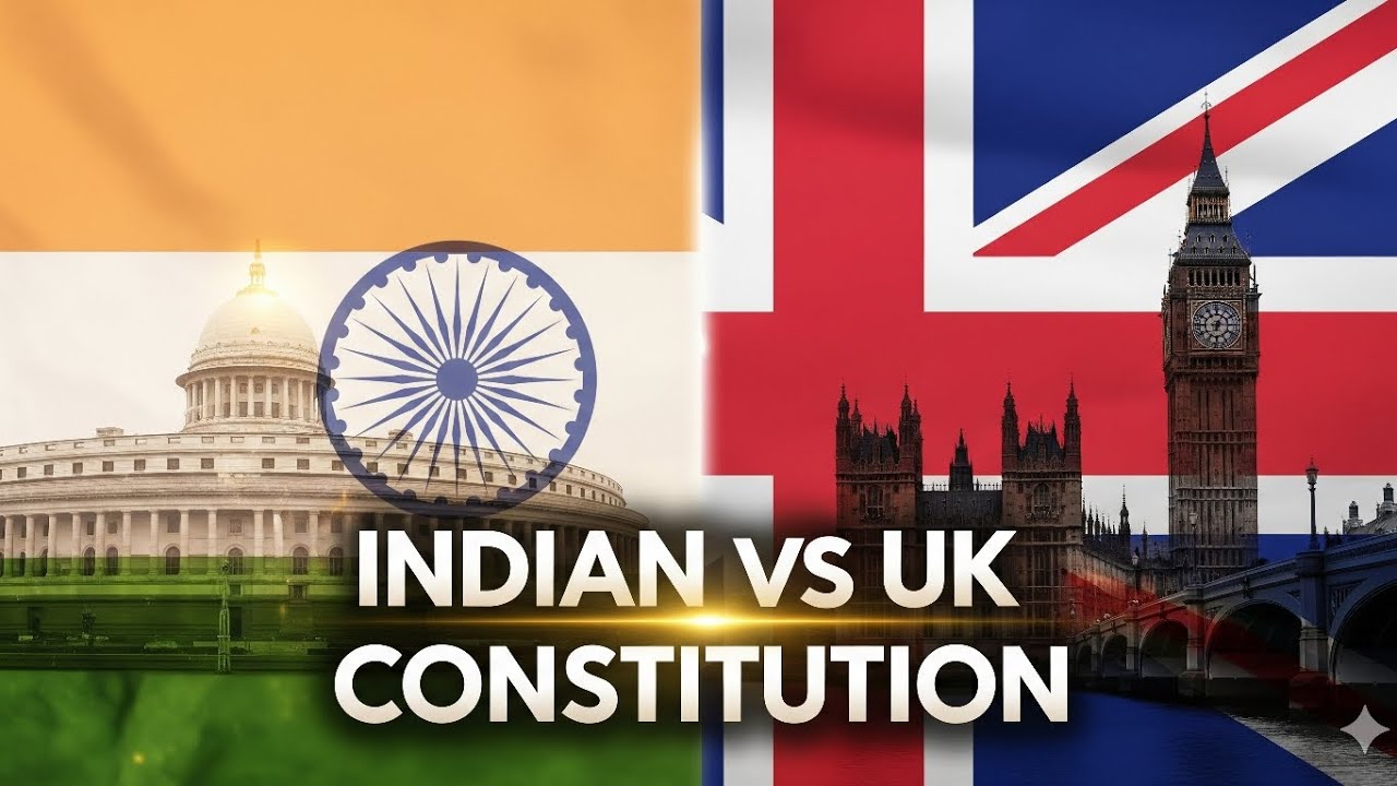 Indian Constitution vs UK Constitution – Lecture 1 of Indian Polity ...