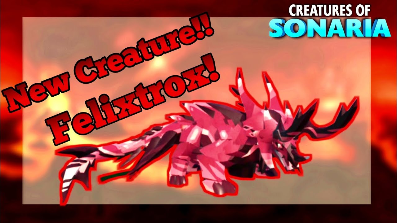 NEW LIMITED CREATURE!! FELIKXTROX!!🦖 | #creaturesofsonaria - YouTube