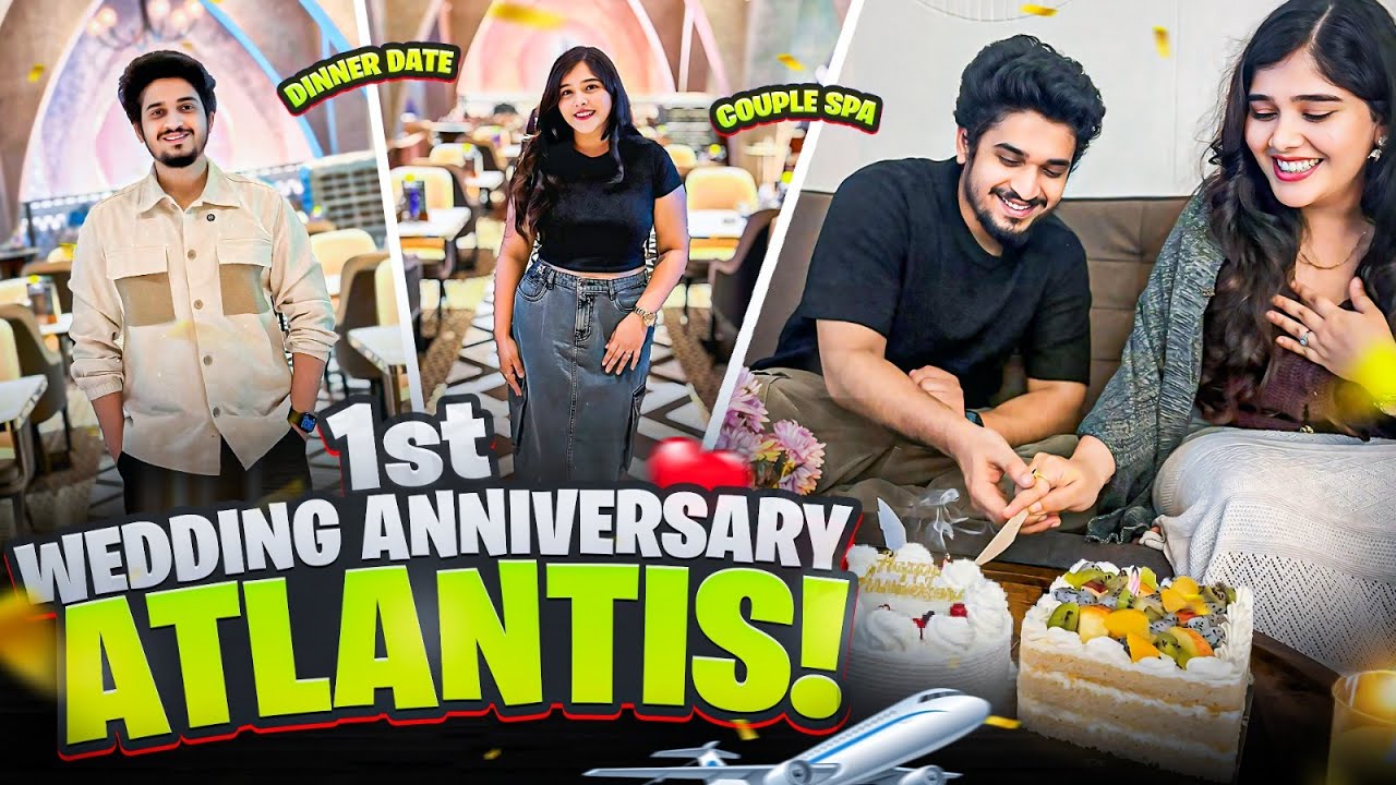 Our 1st Wedding Anniversary Celebration at Atlantis!! ️ 😲 | Couple Spa ...