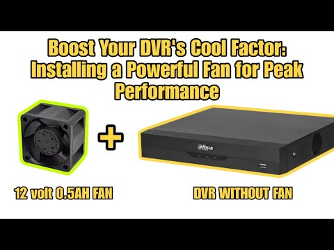 Boost Your DVR Cool Factor Installing a Fan for Peak Performance #diy # ...