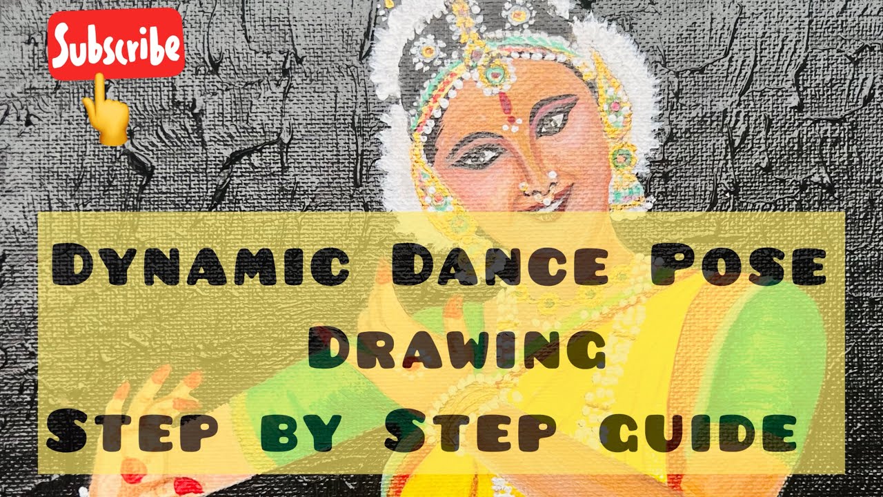 Dynamic Dance Pose Drawing-Step by Step guide for beginners || Acrylic ...