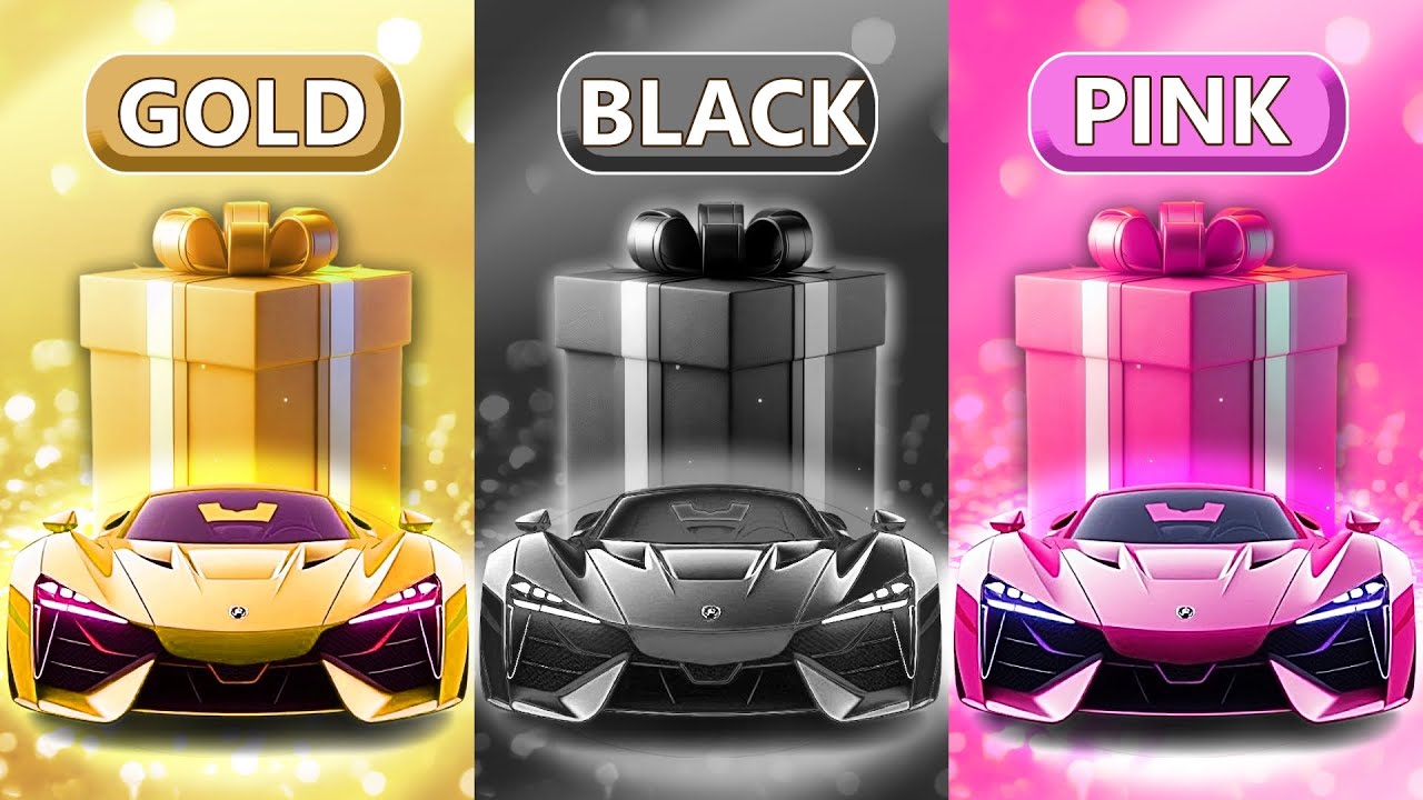 Choose Your Gift - Gold, Black or Pink Gifts 💛🖤💗🎁 - YouTube