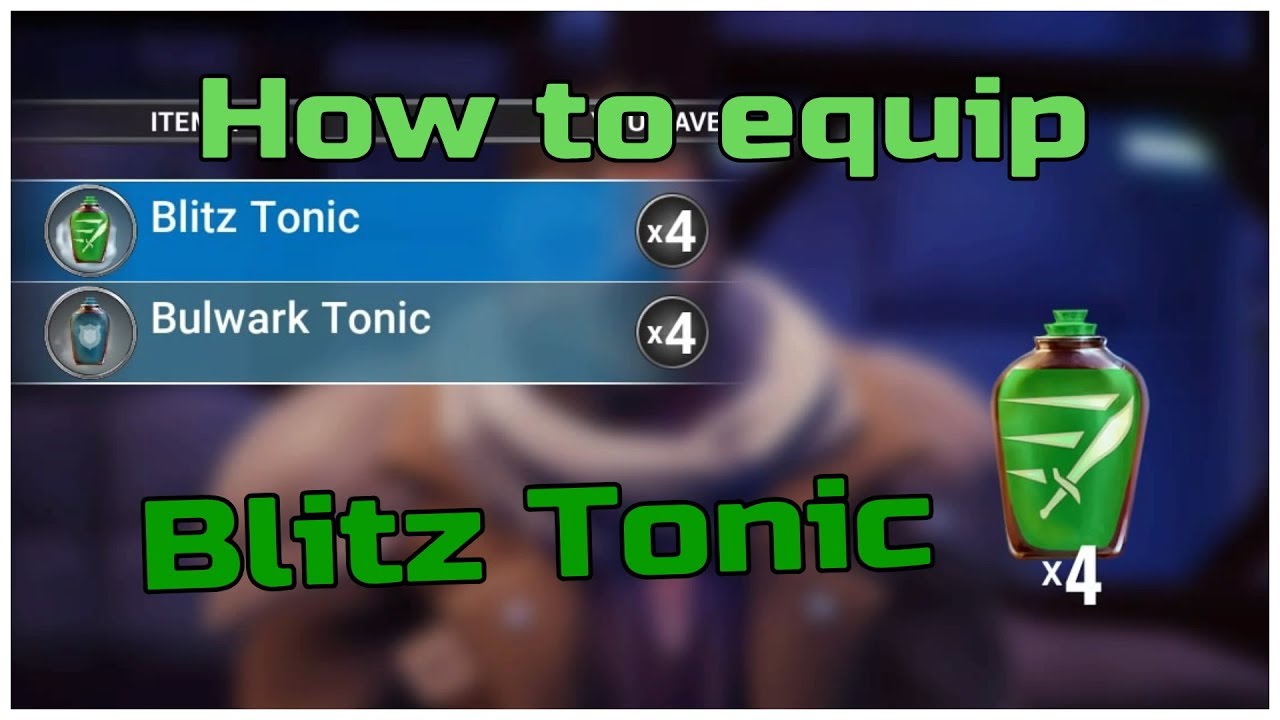 Dauntless How to equip Blitz Tonic - YouTube