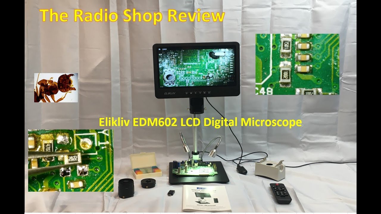 Elikliv EDM602 LCD Digital Microscope - YouTube