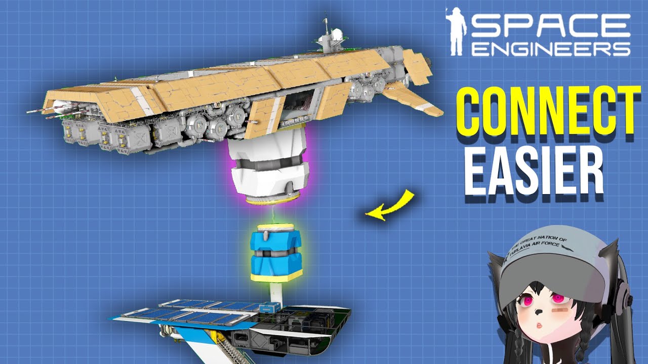 This Makes Tricky Ship Connector Docking Faster, Space Engineers - YouTube