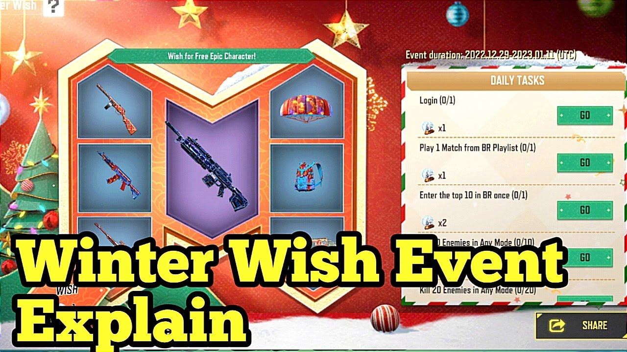 Winter Wish Event Explain | How To Play Winter Wish Event in cod mobile ...