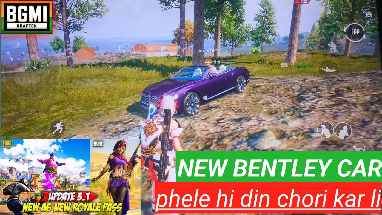 BGMI NEW BENTLEY CAR🚗🚗 //BGMI NEW UPDATE 3.1 😱😱 - YouTube