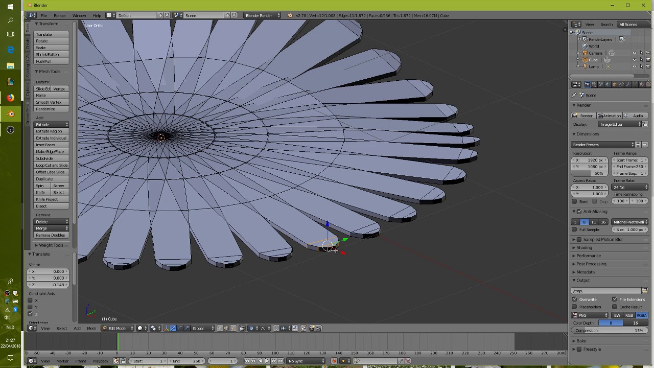 Making a daisy in Blender - Ready for game assets - YouTube