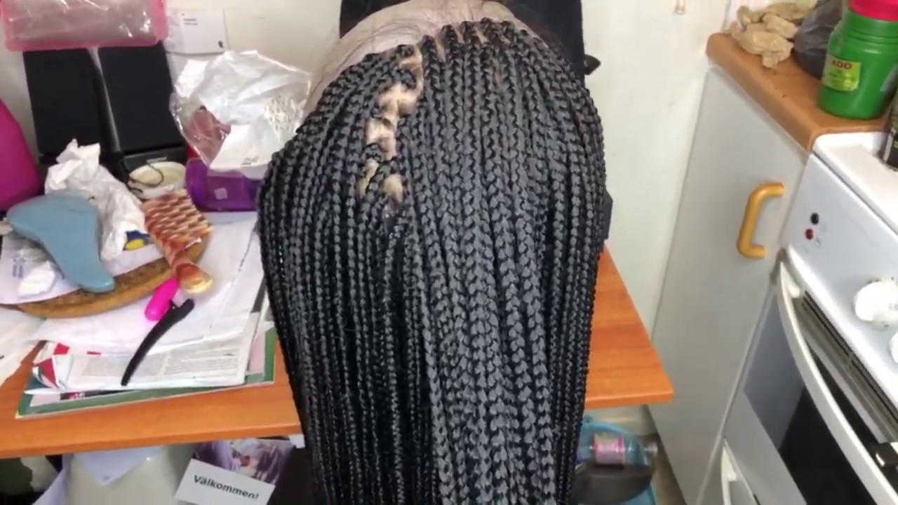 Simple braided wig - YouTube