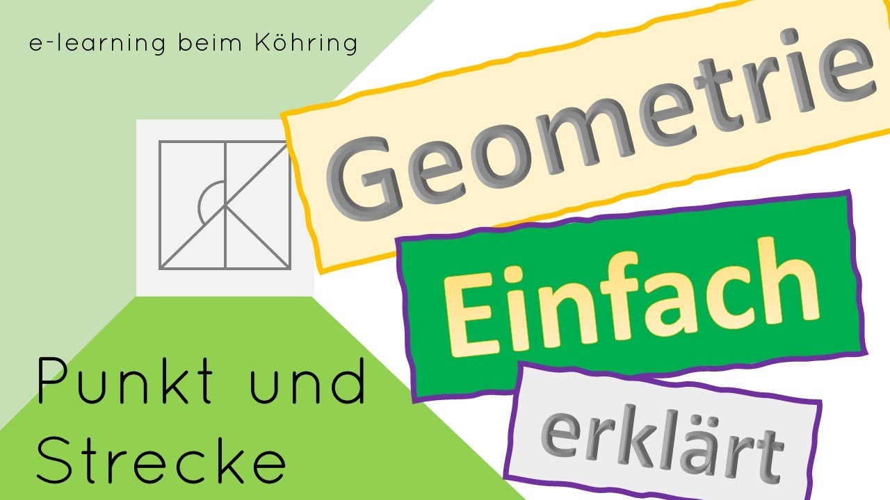 Geometrie einfach erklärt - 1. Punkt - Strecke - Länge einer Strecke ...