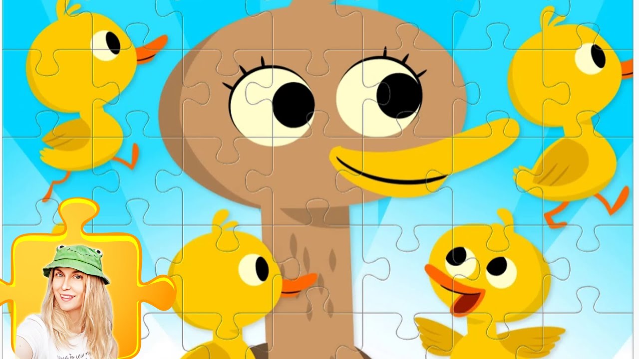 🦆Five Little Ducks | Super Simple Songs | Puzzle - YouTube