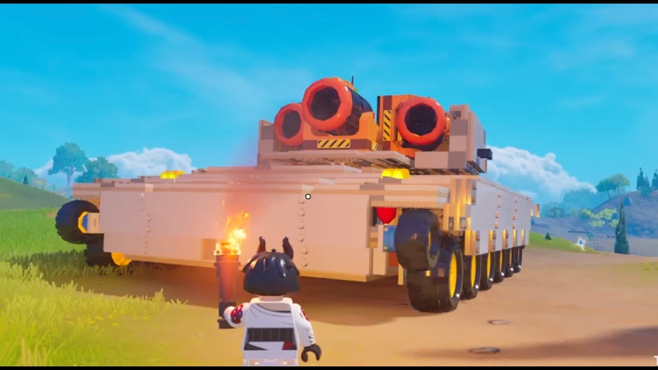 Fortnite - Lego Triple Cannon Battle Tank - YouTube
