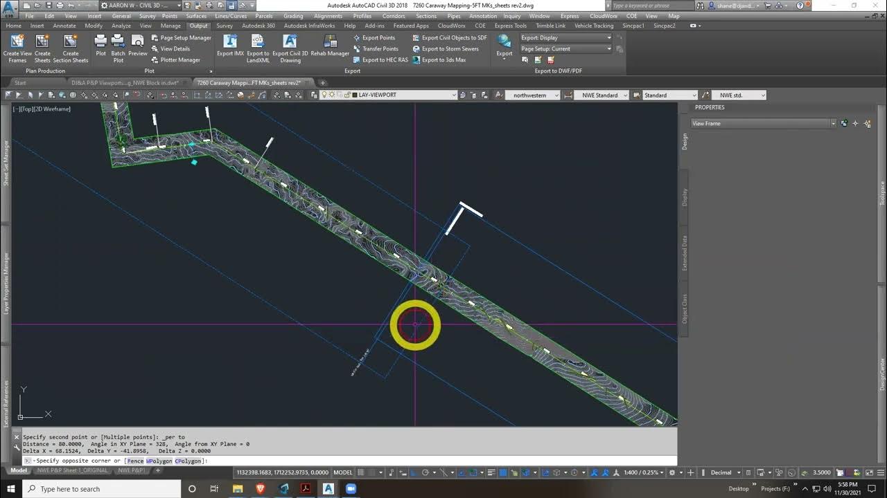 AutoCAD Civil 3D INTRO Using View Frame Groups to Mass Create Plan & Profile Sheets - PART 1 ...