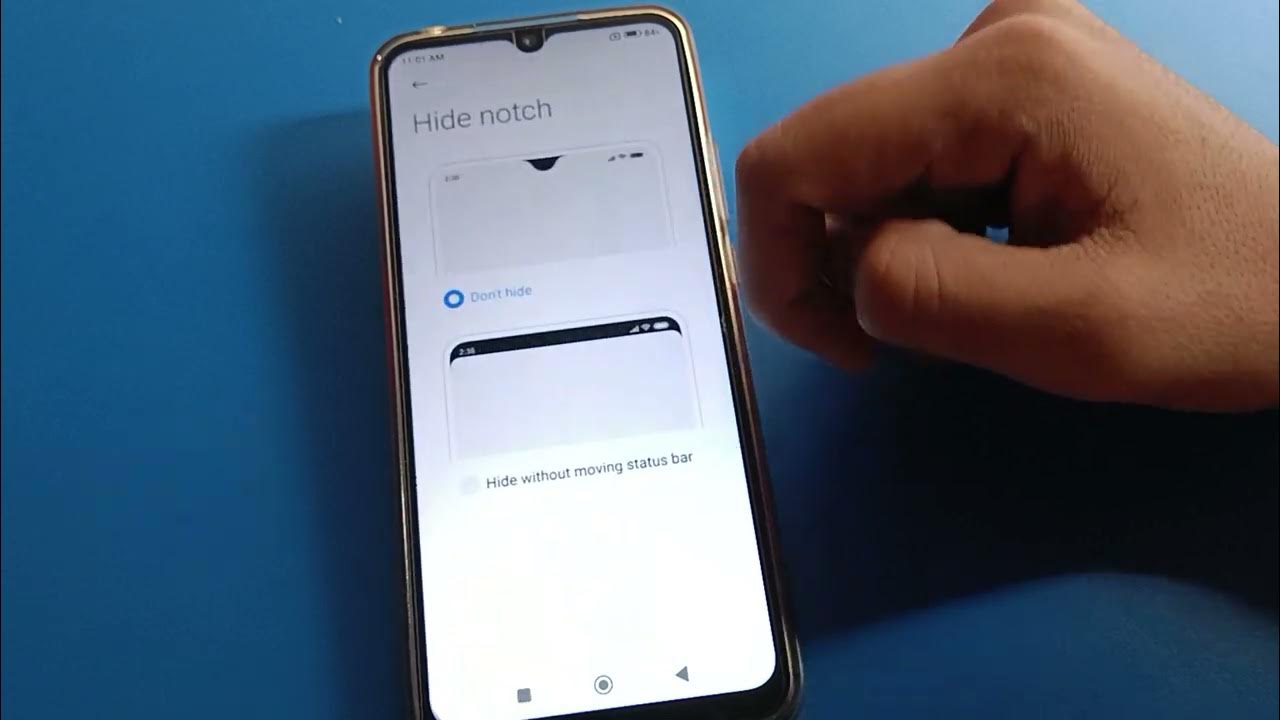 Notch Hide setting Redmi 12c, how to hide/unhide notch redmi phone - YouTube