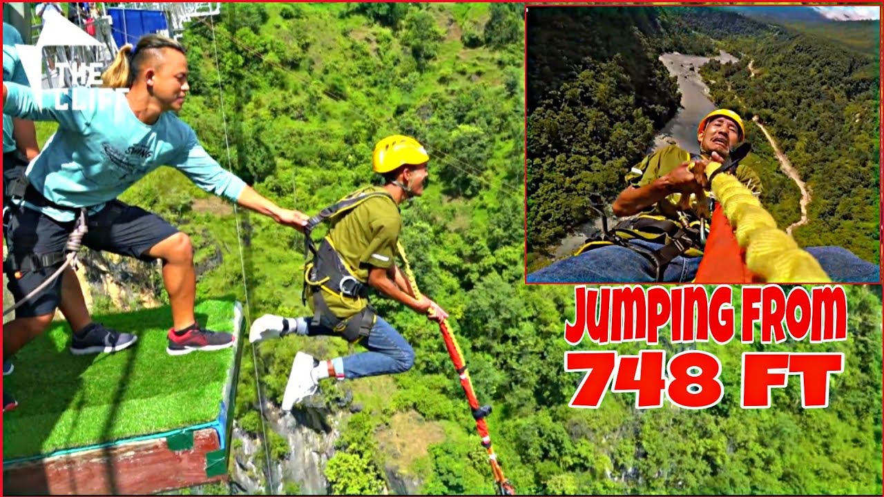 World's Highest Canyon Swing Kushma ,The Cliff Nepal ll Pundu Tamang ...
