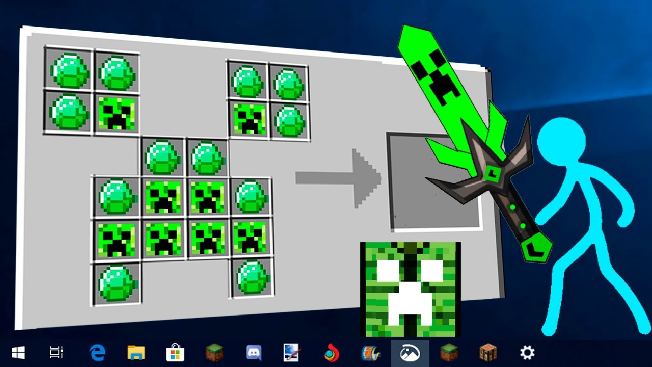 Stickman Animation Vs Minecraft ~ GIANT CREEPER CRAFTING / Stick man ...