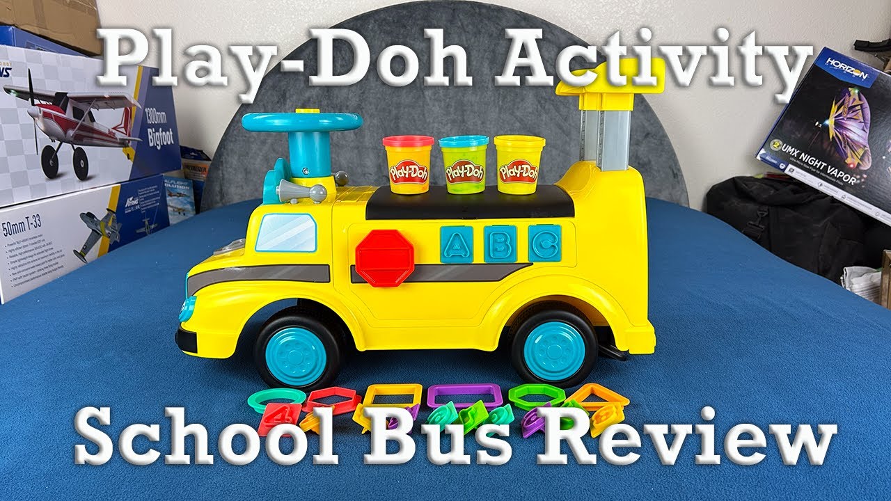 Parent Review & Unboxing | Play-Doh Activity School Bus Ride-On Toy ...