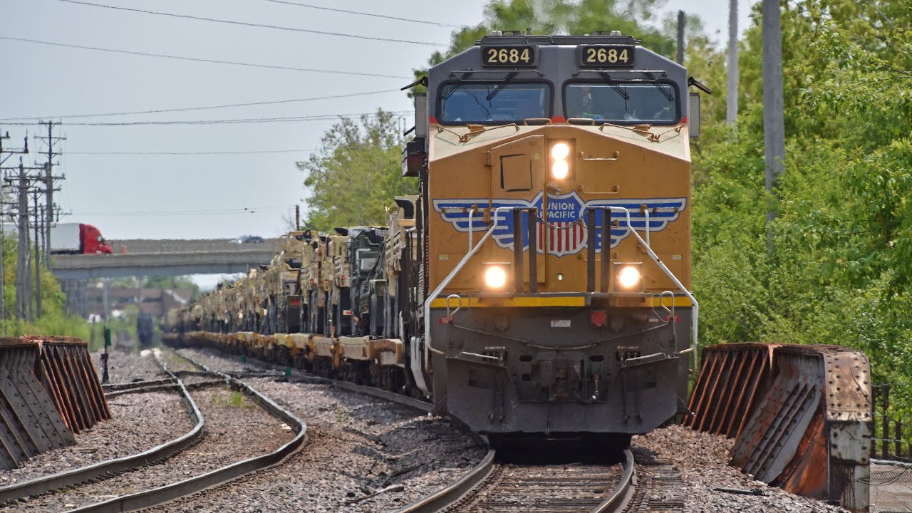 UP Military Train in Wisconsin - YouTube