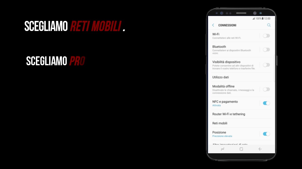 Postemobile configurazione APN samsung galaxy s8 - YouTube
