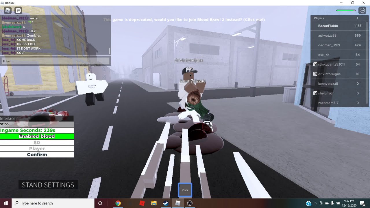 Roblox blood brawl 1 STW showcase - YouTube