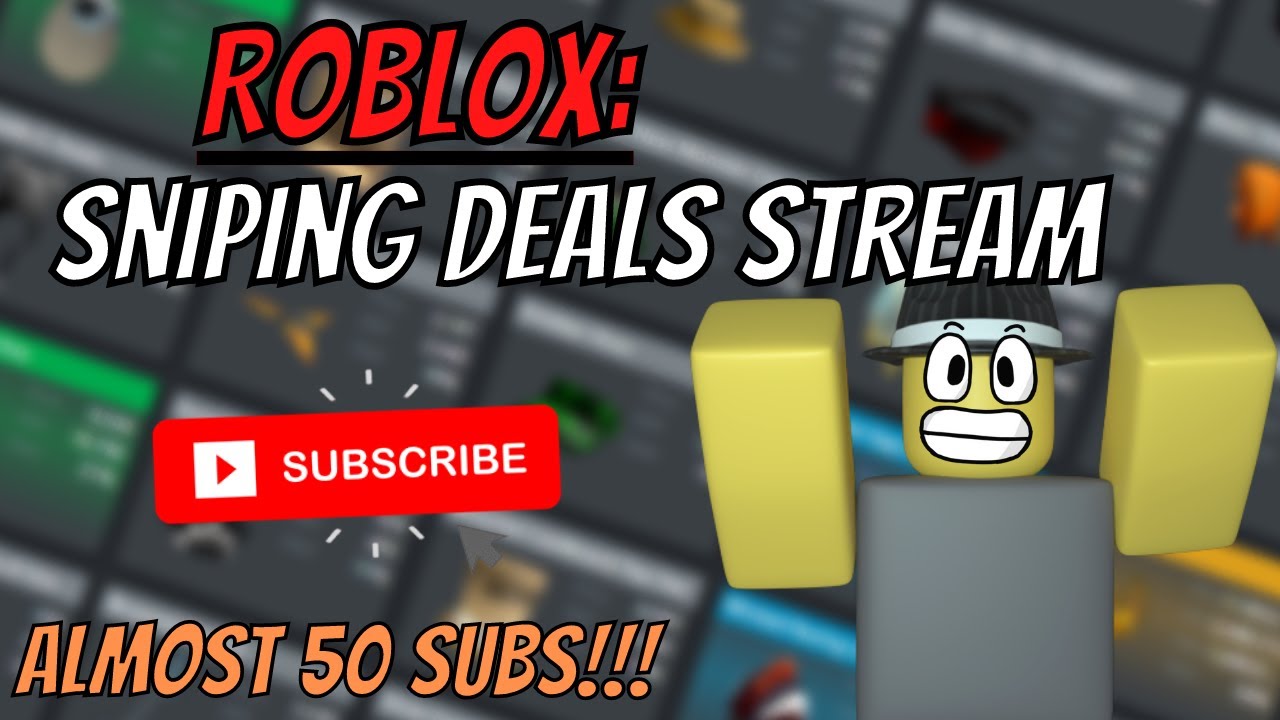 Roblox sniping deals stream! Come join! - YouTube