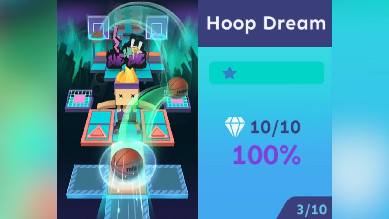 Rolling Sky Hoop Dream 100% Complete - YouTube