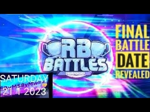 RB battles Final Battle DATE CONFIRMED - YouTube