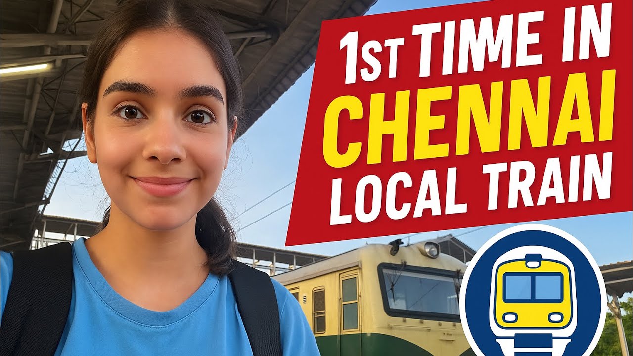 Chennai Local Train | First Time in Chennai local train | Fine in local ...