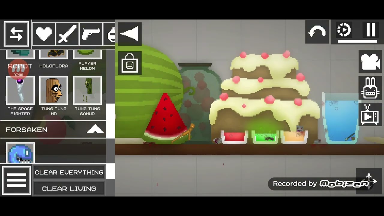 Melon playground animation: Melon and freind go into the acid water ...