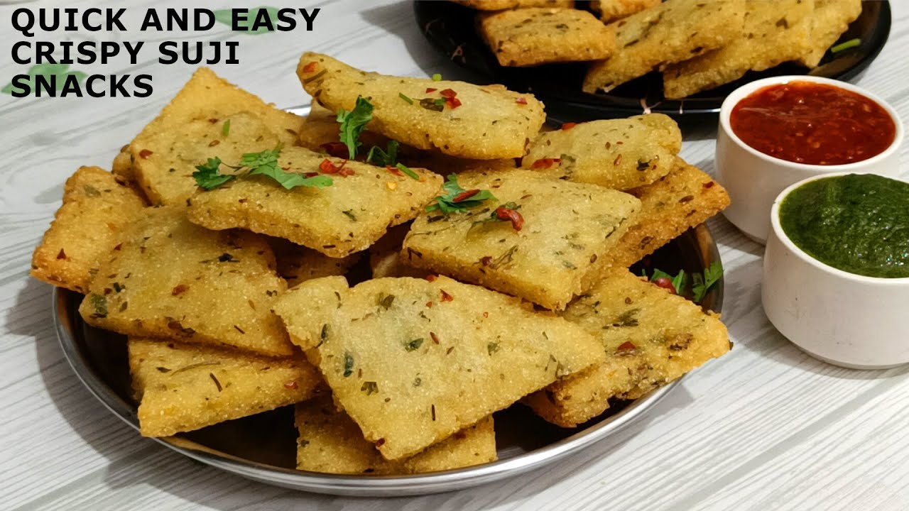 Suji Snacks Recipe | Quick & Easy Suji Aloo Snacks | Easy Breakfast ...