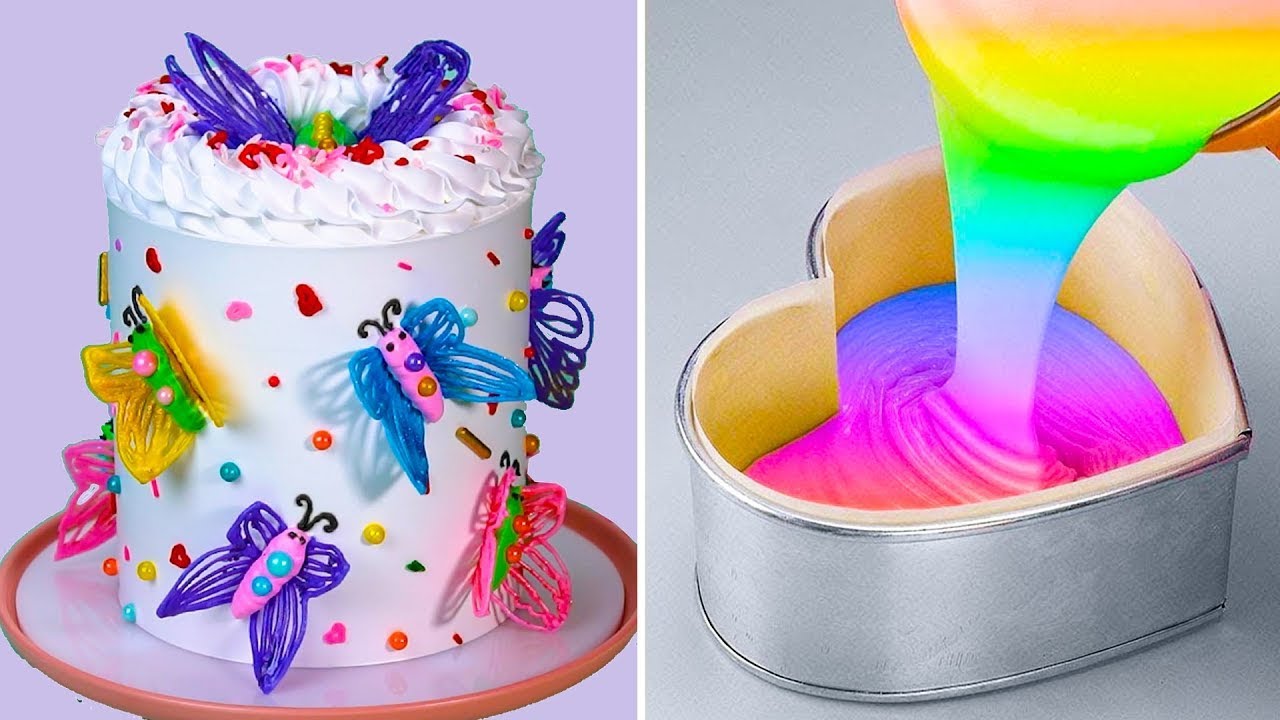 10+ Beautiful Colorful Cake Decorating Ideas | So Yummy Colorful Cake ...