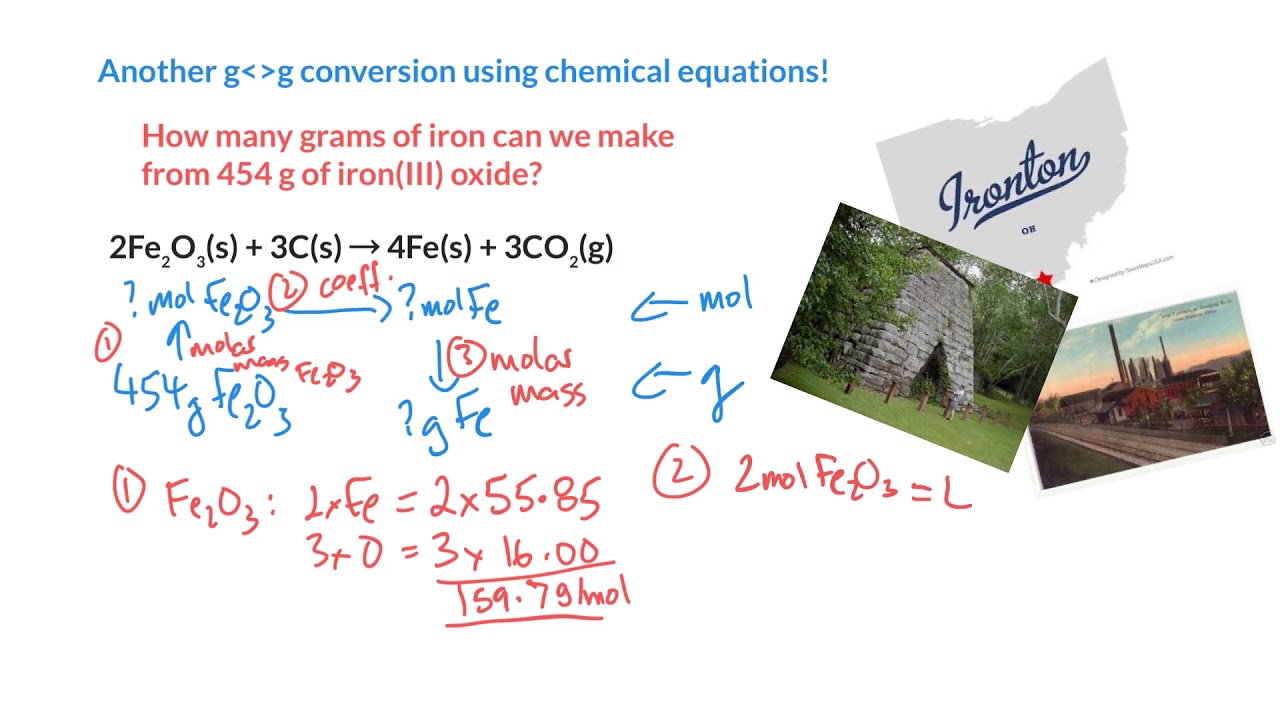 More gram - gram conversions using chemical equations - YouTube