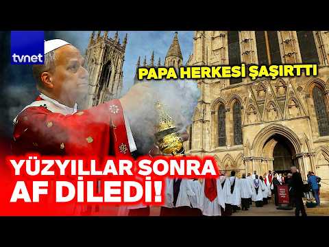 Vatikan’dan yüzyıllar sonra gelen şok itiraf! Papa canlı yayında af diledi!