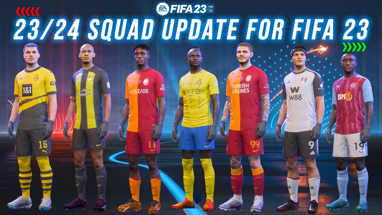 23/24 Transfers Squad Update For FIFA 23 V6 (Promoted & Relegated Clubs ...