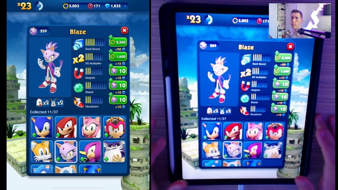 Sonic Dash+ | BLAZE THE CAT Character - Review, Gameplay & Walkthrough ...
