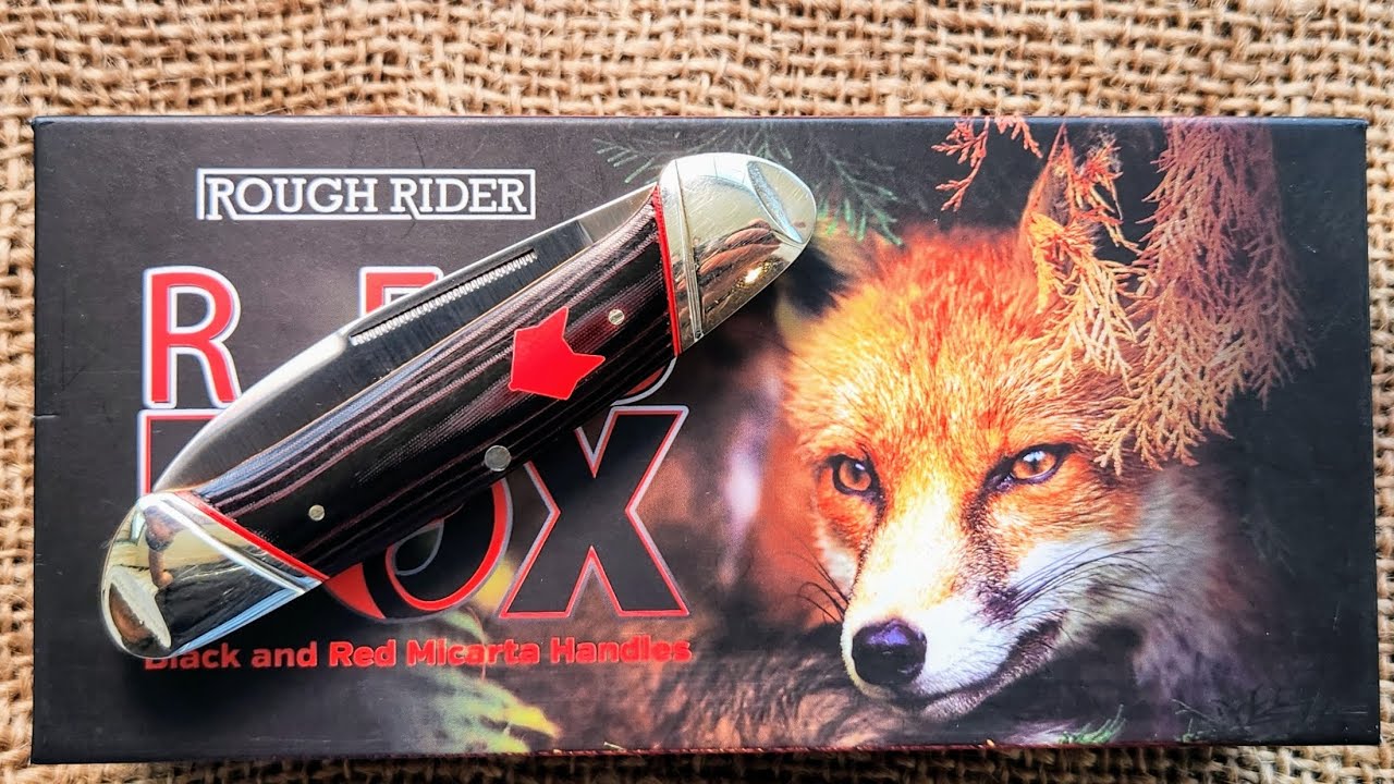 Rough Ryder Red Fox Canoe Slipjoint Knife @bladescanada-wandw @SMKWcom ...