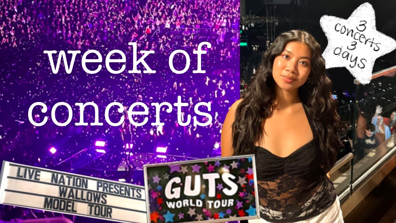 WEEK OF CONCERTS: GUTS Tour & Wallows🎤🪩 - YouTube