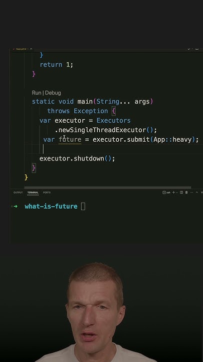 Executor and Future: Asynchronously Execute a Method #java #shorts #coding #airhacks - YouTube
