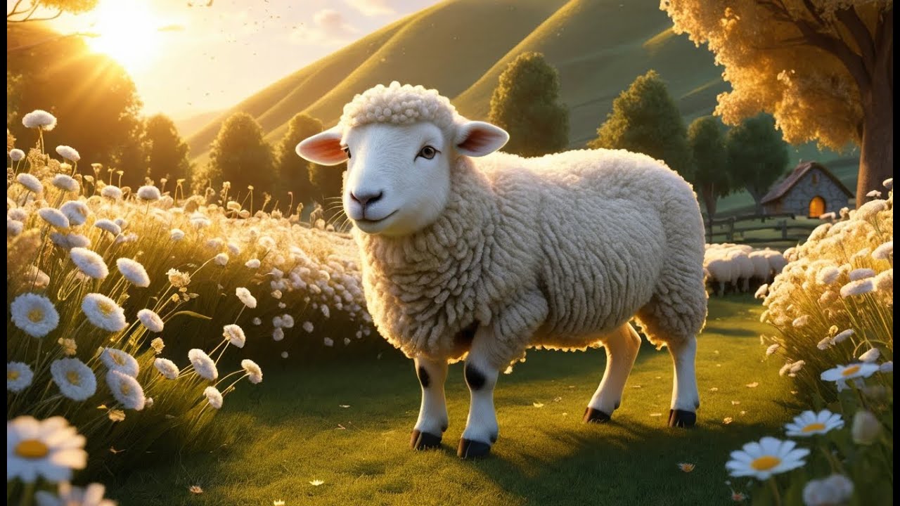 White Sheep, Fluffy and Fat | Cute Sheep Song for Kids | Fluffy Sheep ...