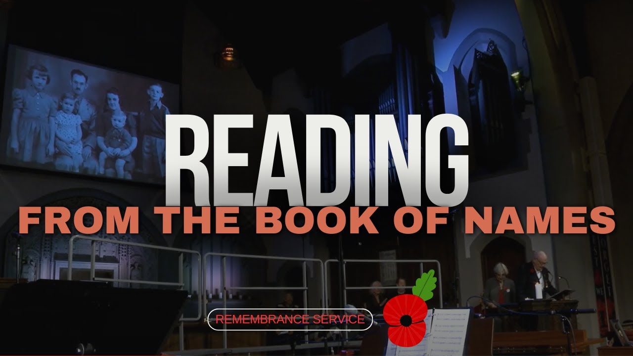Sacred Tributes: Reading from the Book of Names | Remembrance Service ...